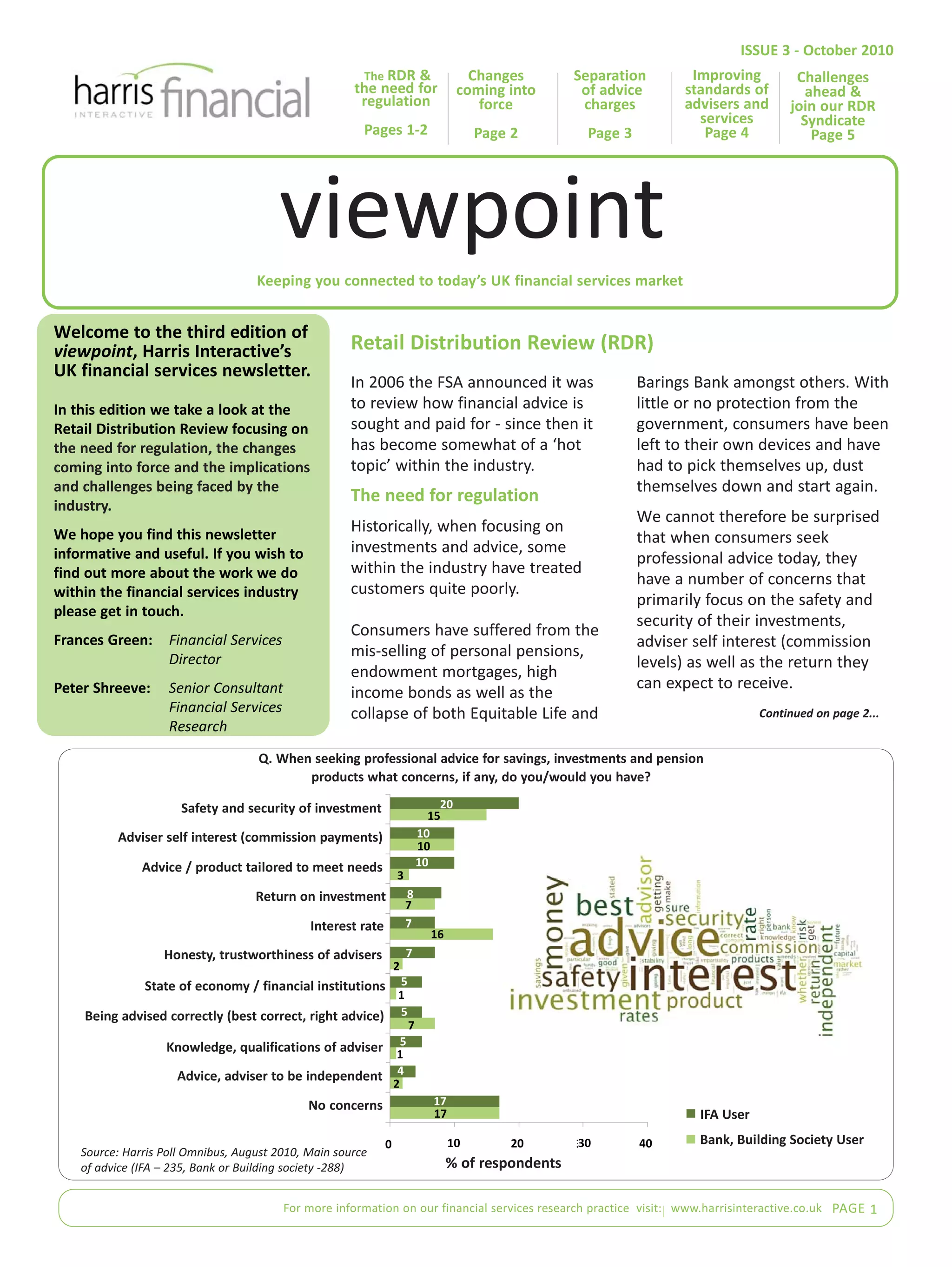 The Retail Distribution Review (RDR). Harris Interactive's viewpoint | PDF