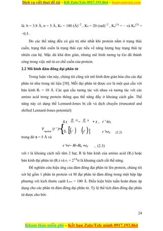 Hiệu ứng đám đông đại phân tử đối với tính chất cuốn của protein.doc