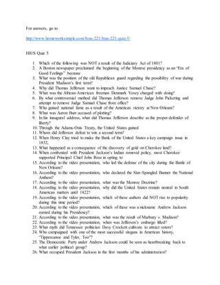 LIBERTY HIUS 221 quiz 5 | DOCX | Politics