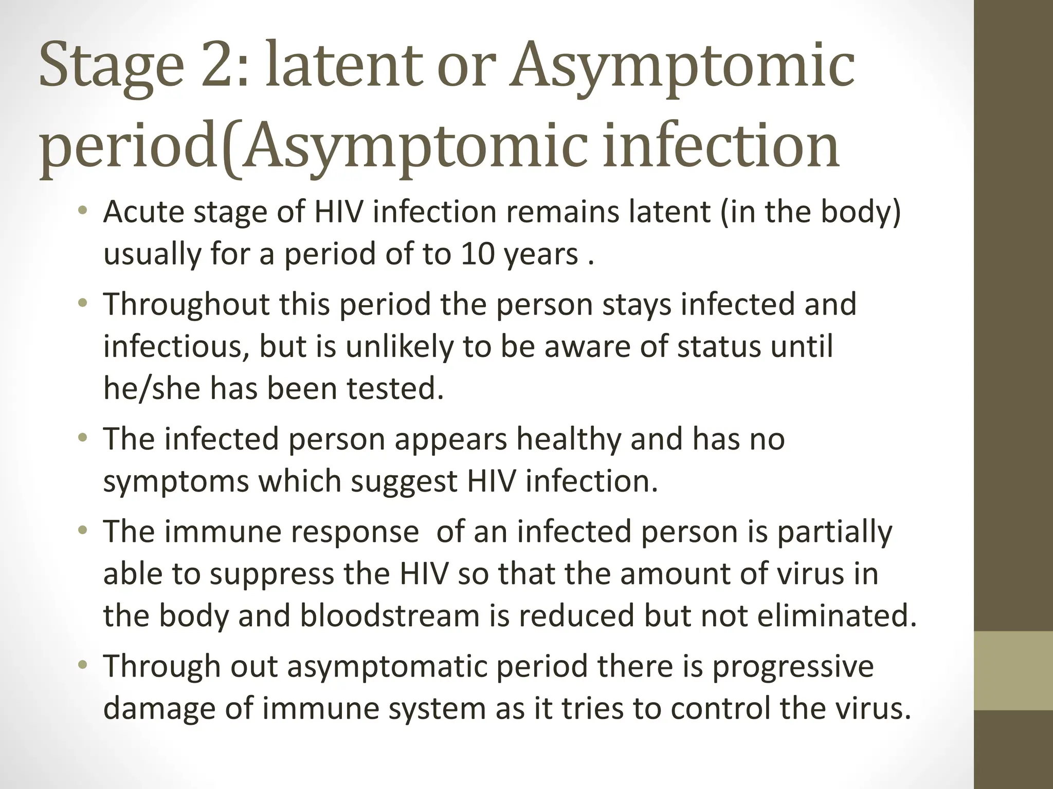 Notes on HIV virus , transmission and stages | PPTX