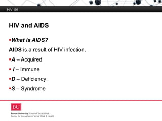 HIV-101-Slides.powerpoint slides that focus on HIV & AIDS | PPTX