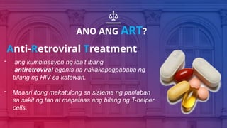 HIV Lecture Tagalog. Ano ang Iba't Ibang sintomas at paano makaiwas | PPTX
