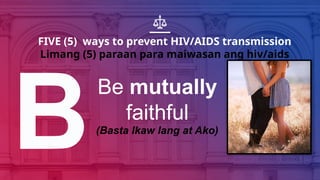 HIV Lecture Tagalog. Ano ang Iba't Ibang sintomas at paano makaiwas | PPTX