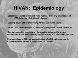 Disorders of the Kidney in HIV Infection | PPT