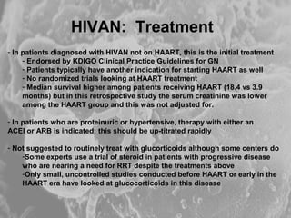 Disorders of the Kidney in HIV Infection | PPT