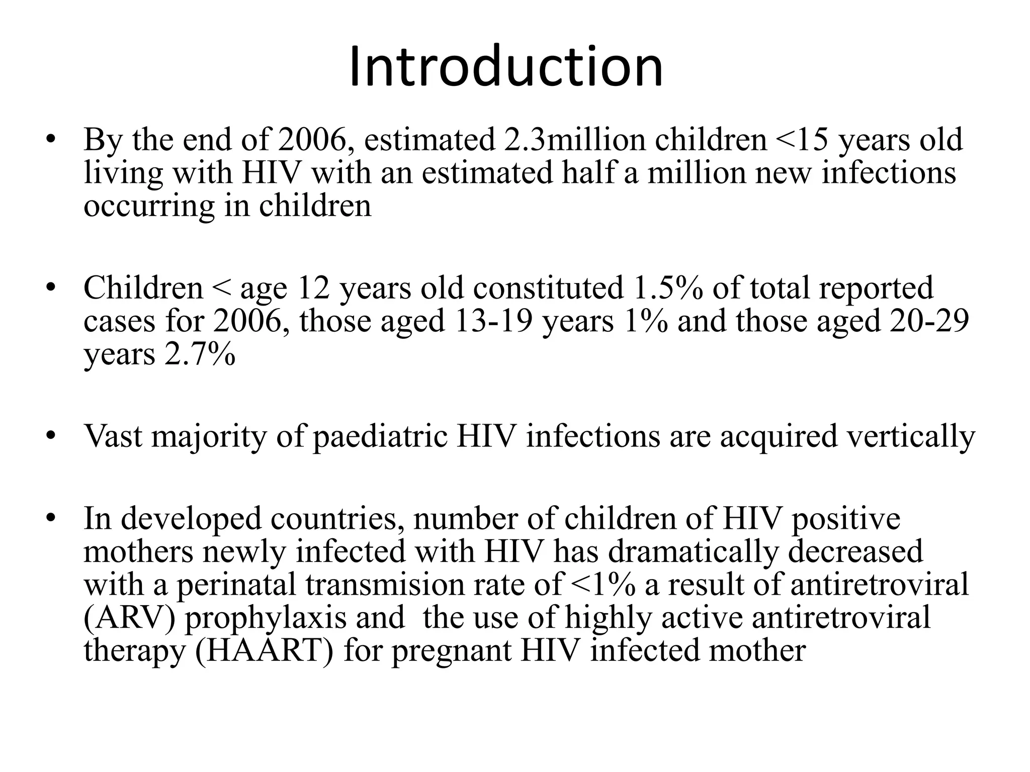 HIV in pediatric | PPTX