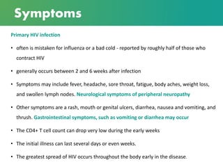 Human Immunodeficiency Virus Symptoms