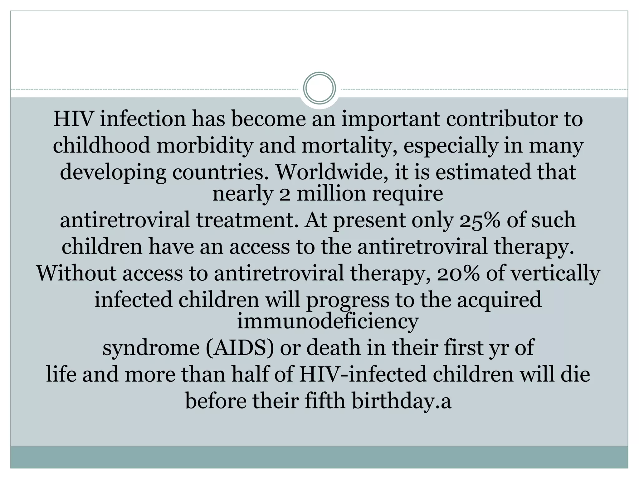 (Hiv) pediatrics | PPTX