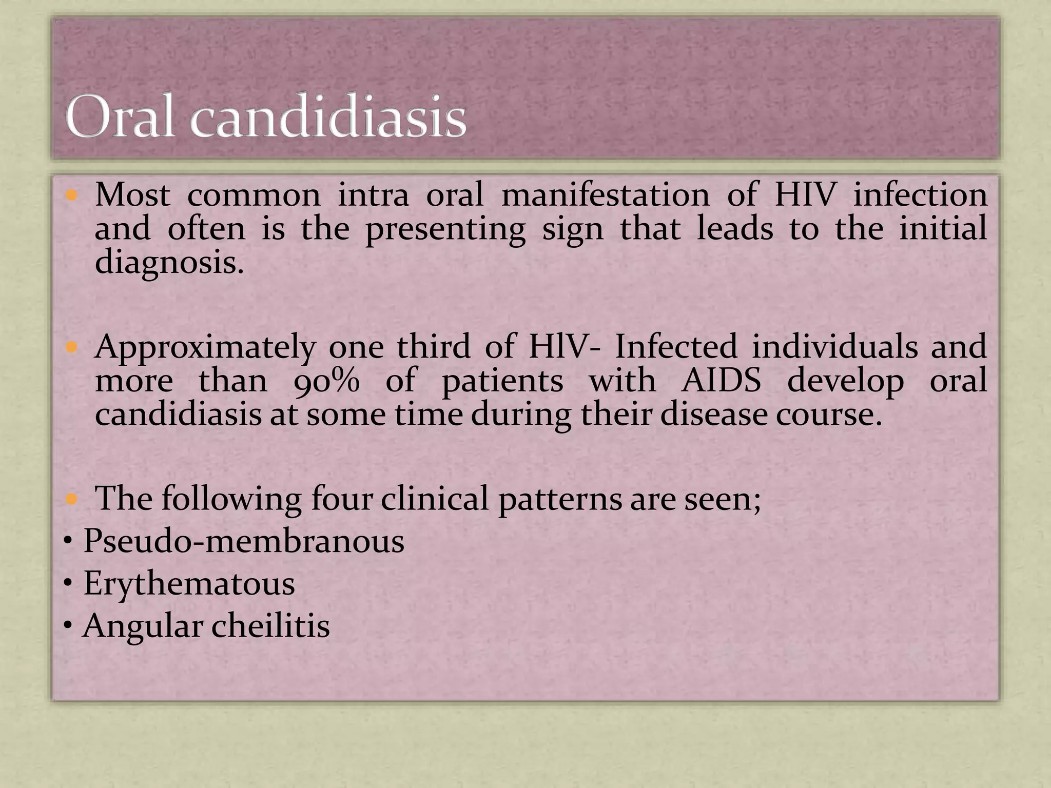 oral manifestations of HIV.pptx