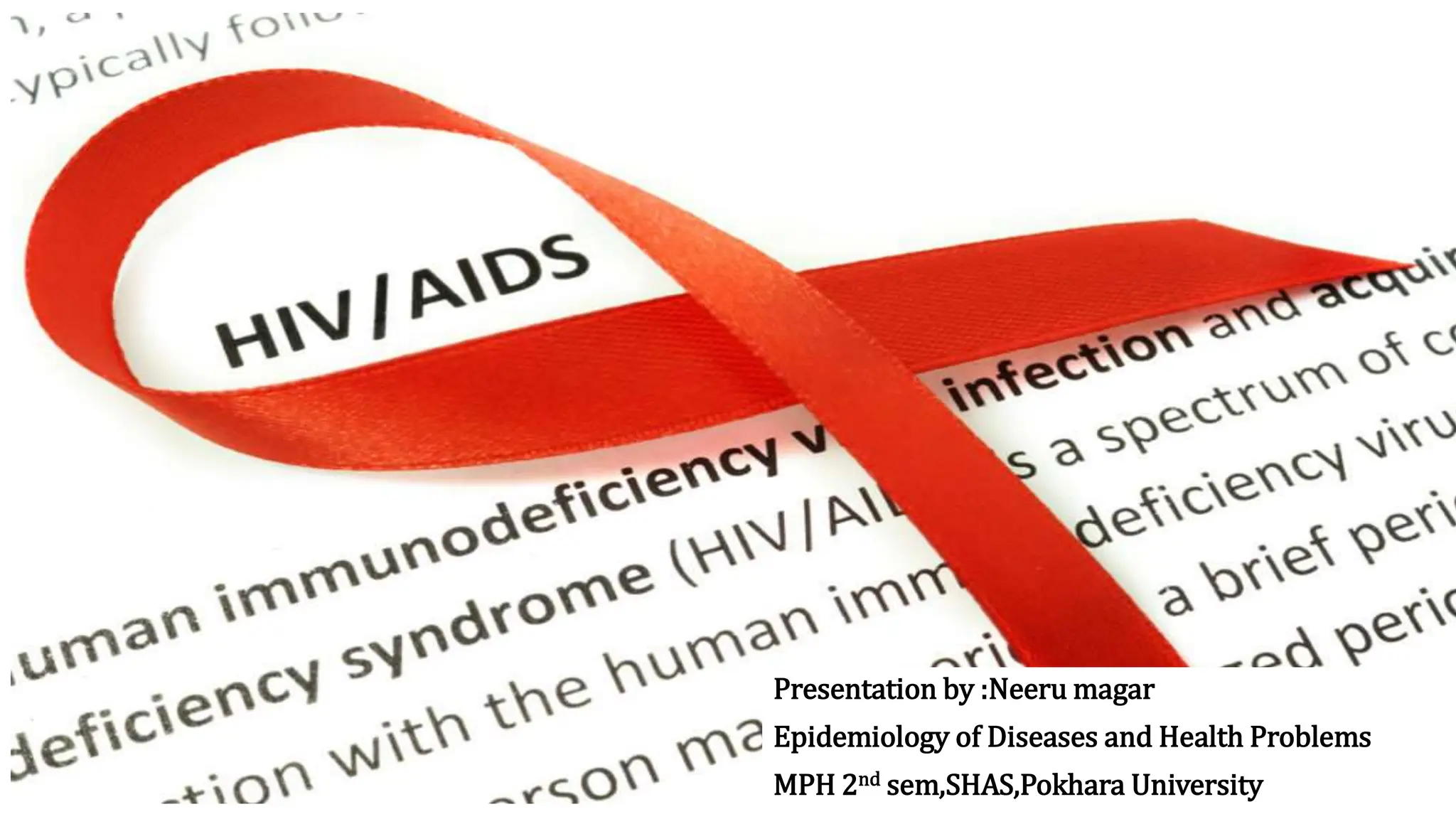 Epidemiology of HIV/AIDS | PPTX