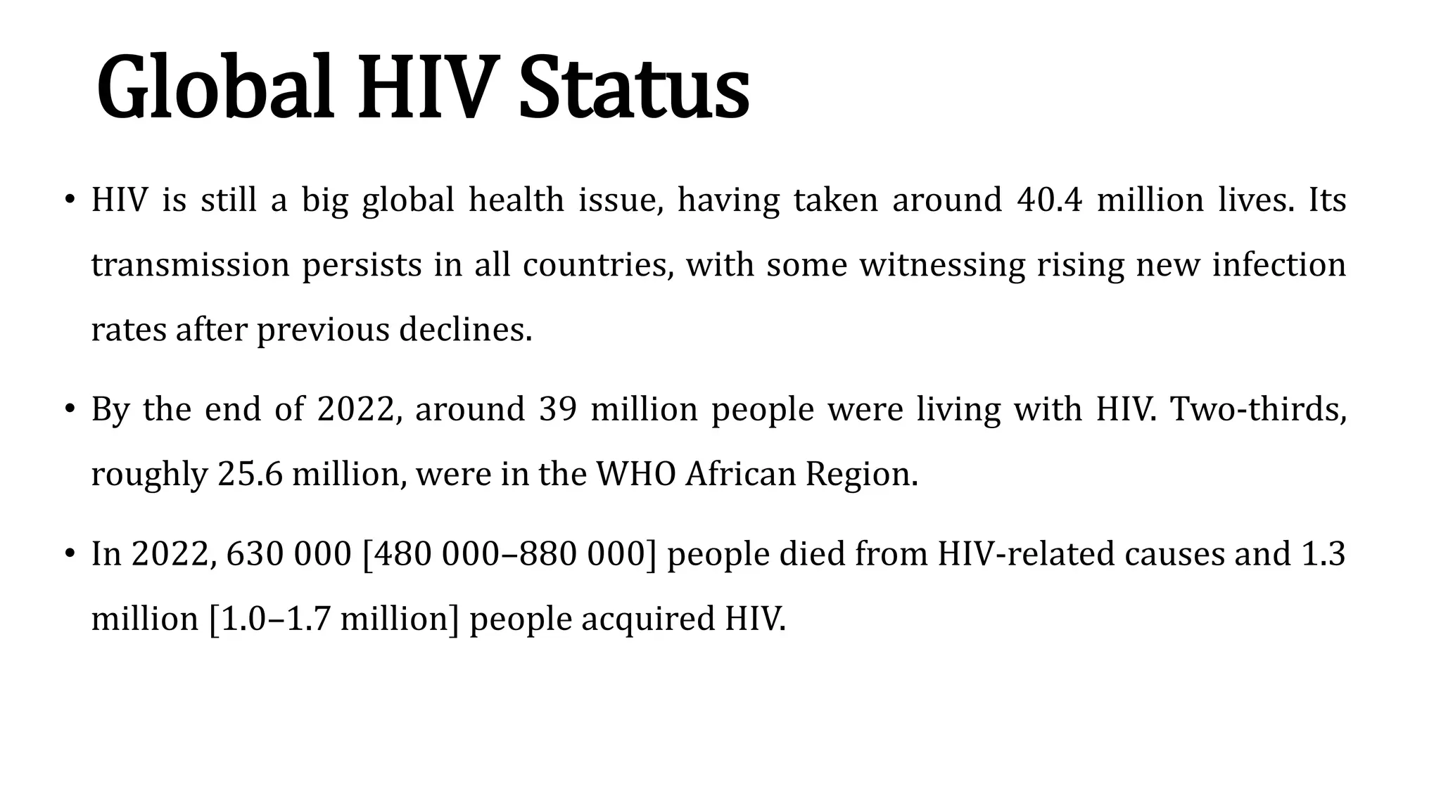 Epidemiology of HIV/AIDS | PPTX