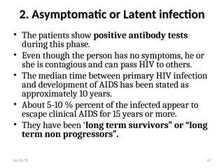 Description on HIV morphology, life cycle and AIDS.ppt