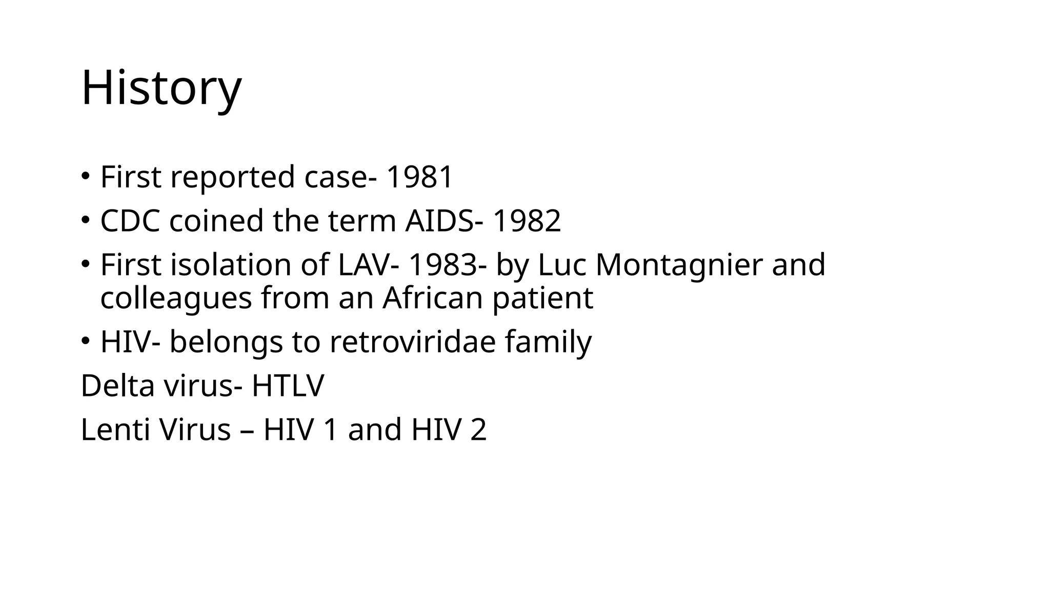 HUMAN IMMUNODEFICIENCY VIRUS - Treatment , prophylaxis | PPTX