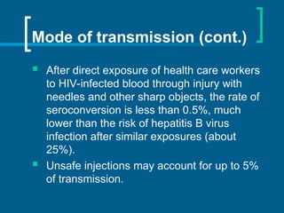 Comprehensive Overview of HIV/AIDS: Epidemiology, Transmission, and ...