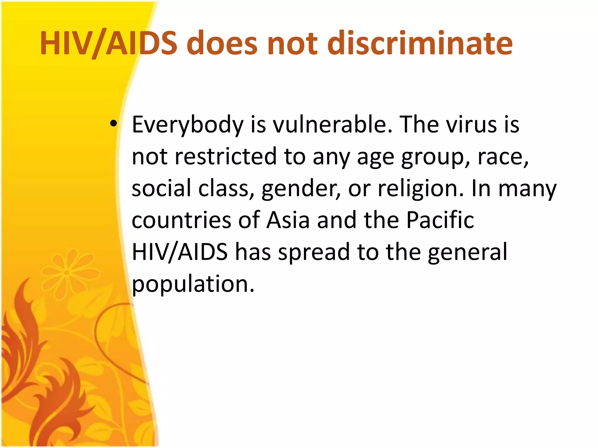 Hiv aids- epidemiology | PPT