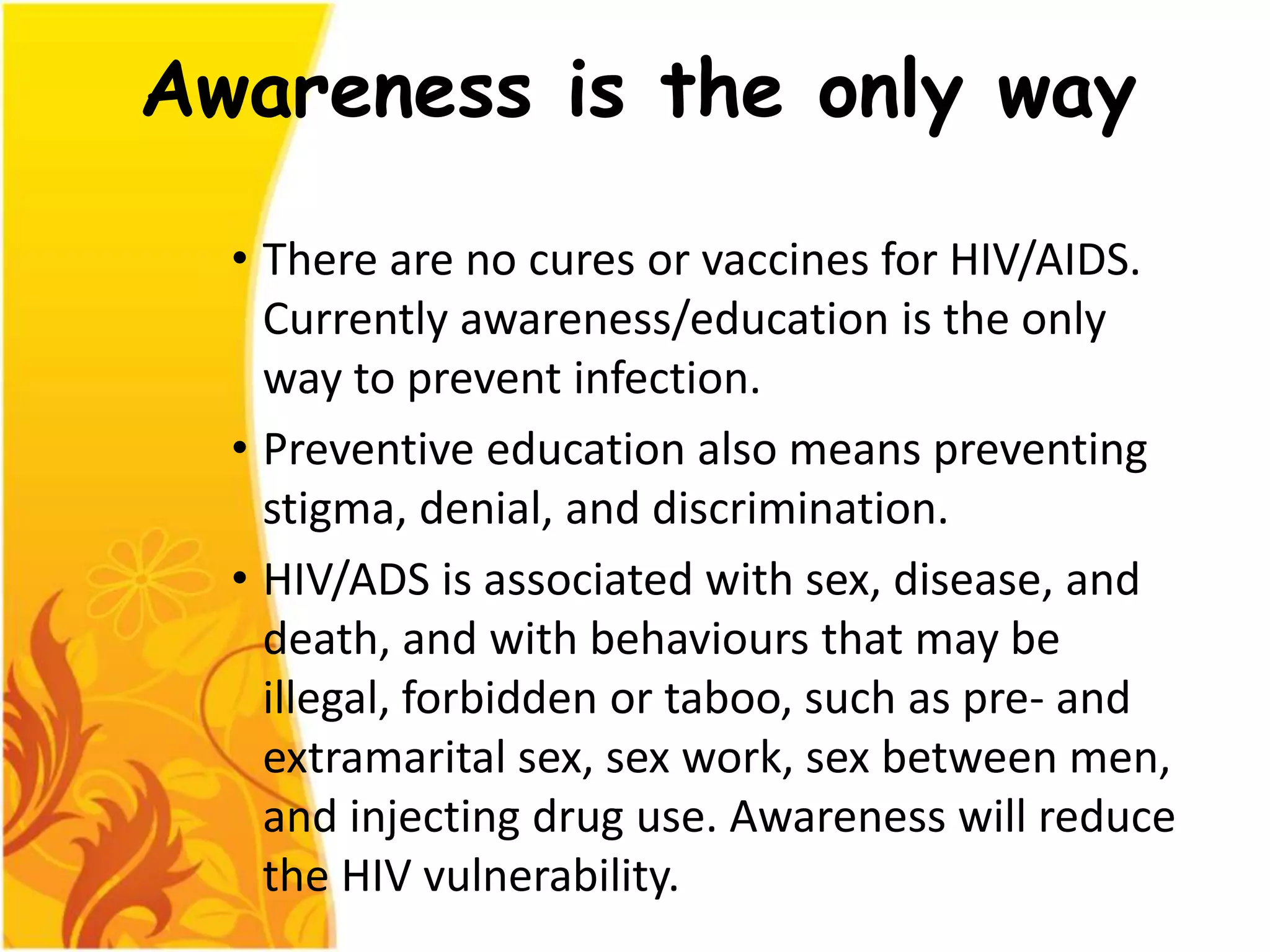 Hiv aids- epidemiology | PPT