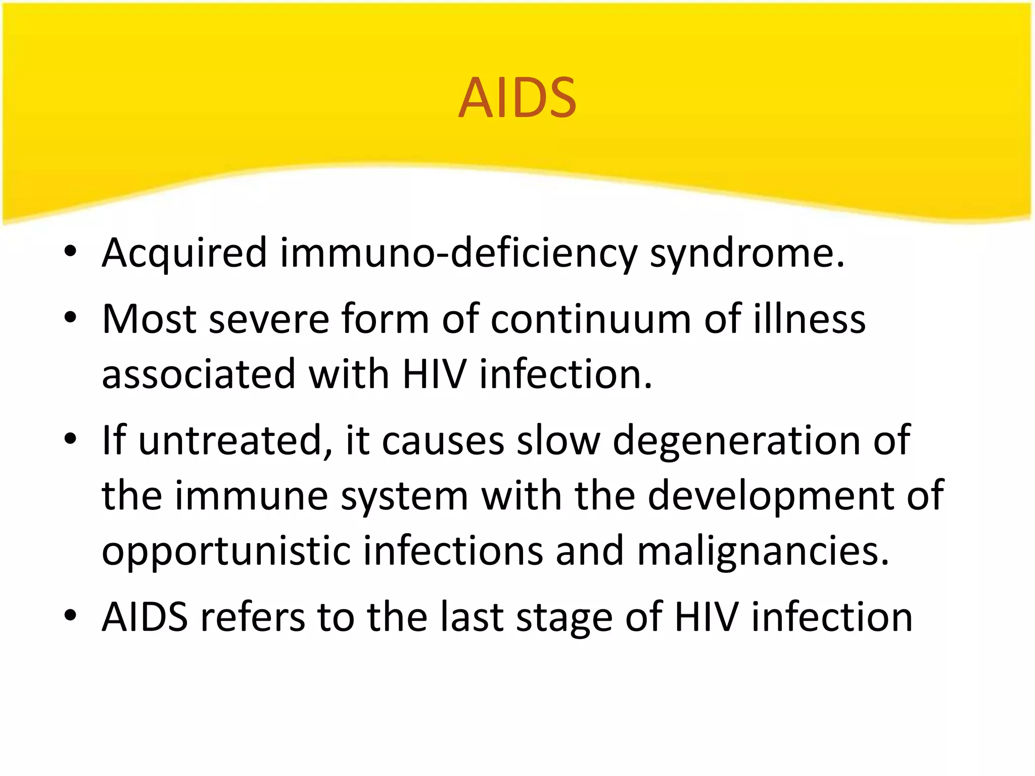 Hiv aids- epidemiology | PPT