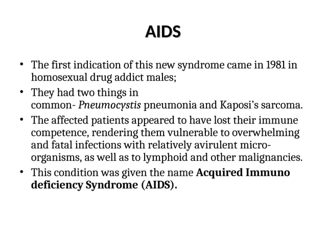 HIV-AIDS- Classification, pathogenesis, diagnosis, management | PPT