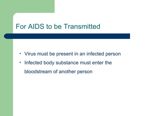 Hiv Aids Bloodborne Pathogens | PPT