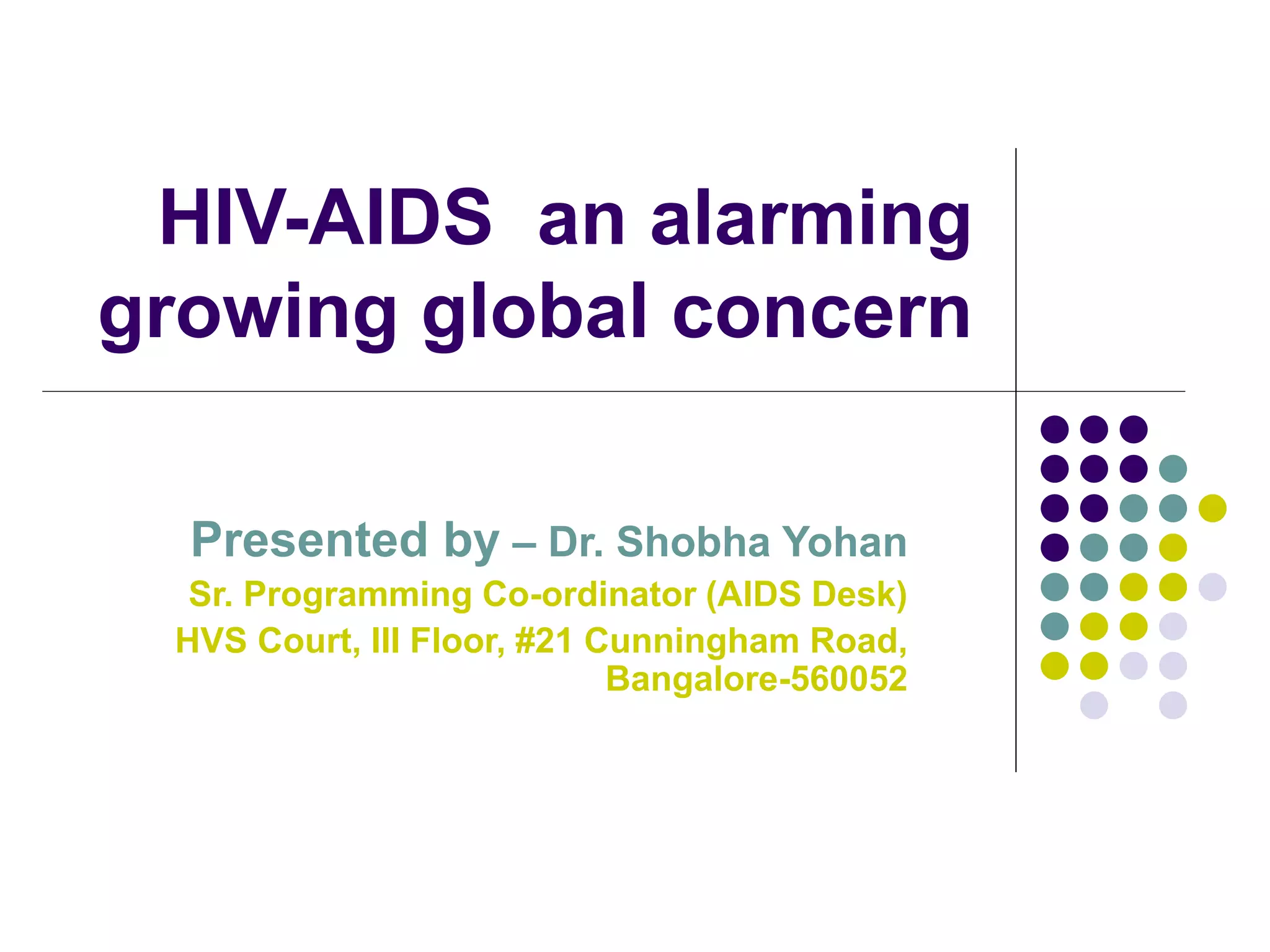 HIV-AIDS an alarming growing global concern.ppt
