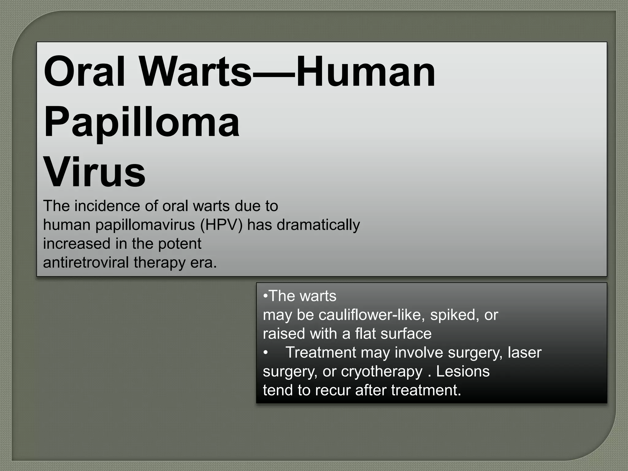 ORAL MENIFESTATION OF HIV AIDS | PPTX