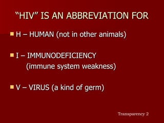 Hiv And Aids Curriculum | PPT