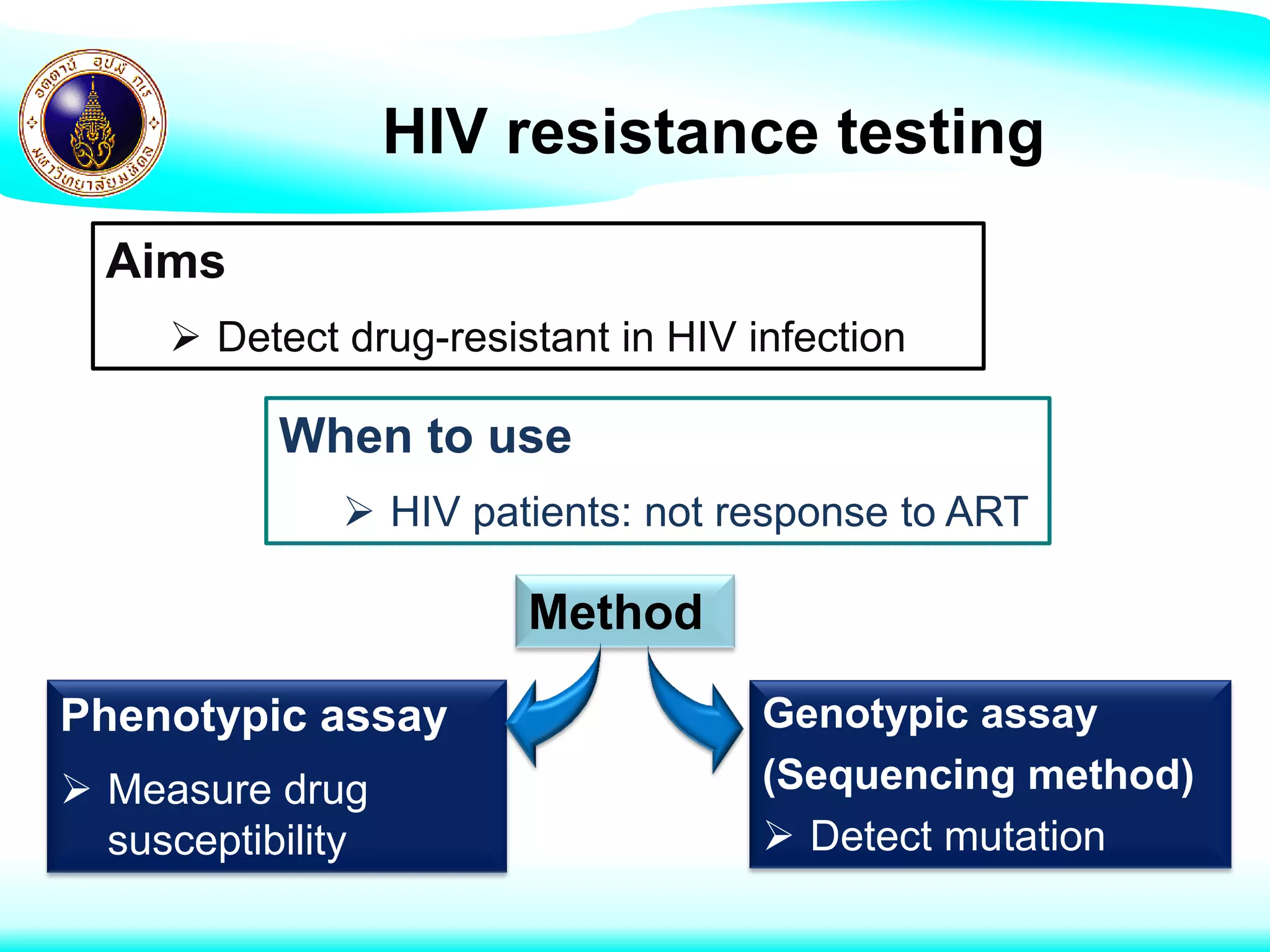 Laboratory diagnosis and monitoring of HIV | PDF