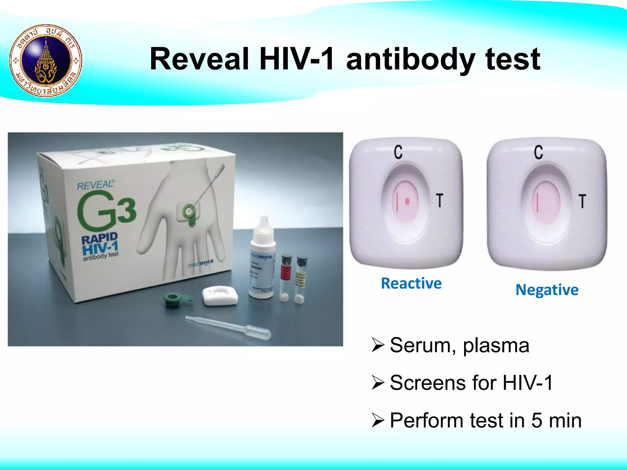 Laboratory diagnosis and monitoring of HIV | PDF | Infectious Diseases ...