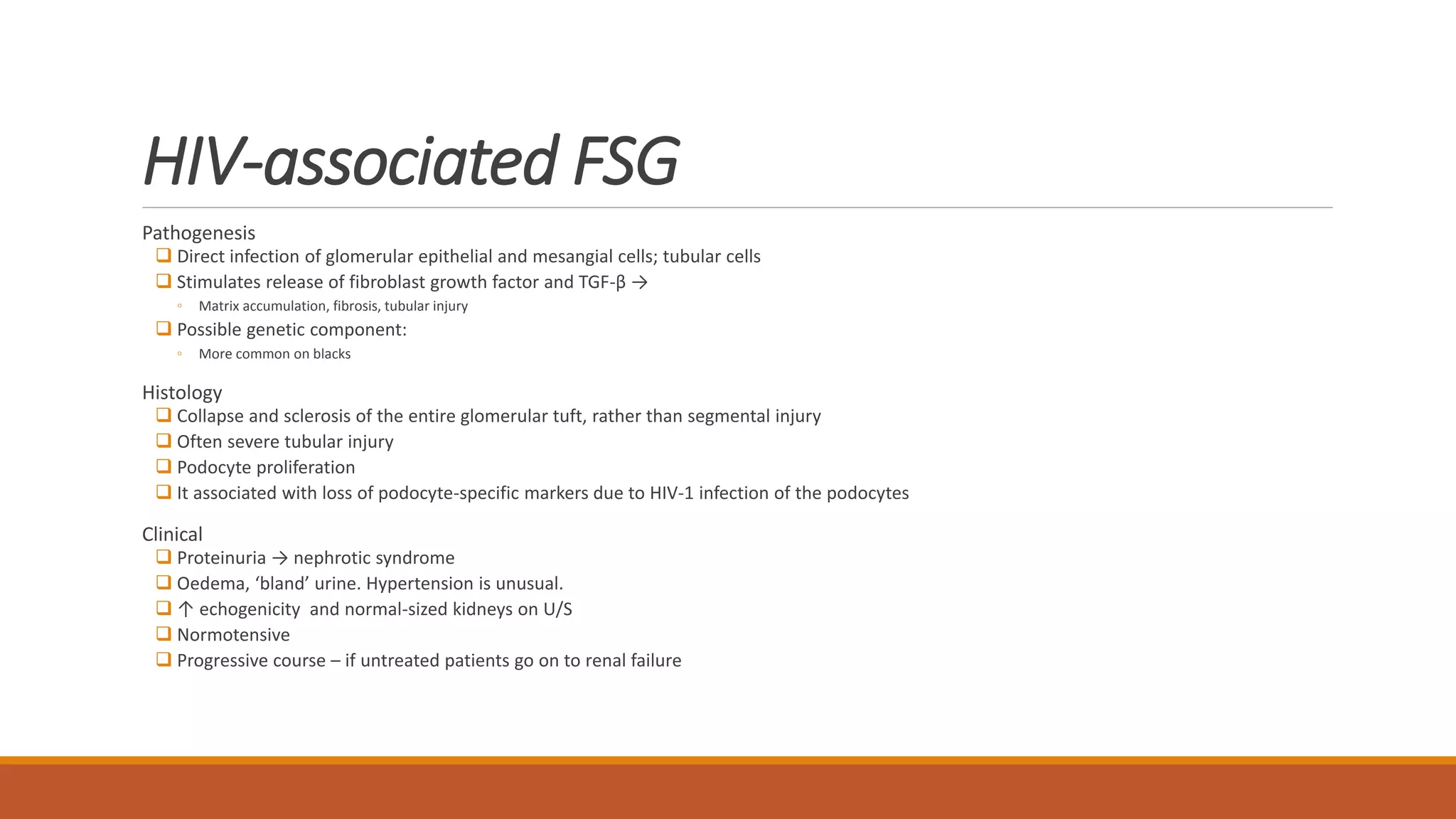 Hiv associated nephropathy (hivan) | PPTX