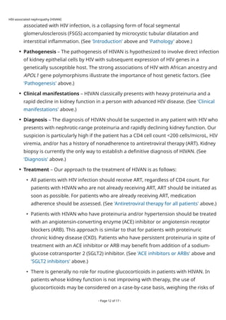 HIV-associated nephropathy (HIVAN) documento | PDF