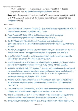 HIV-associated nephropathy (HIVAN) documento | PDF