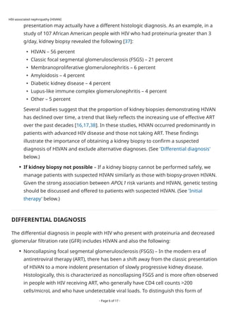 HIV-associated nephropathy (HIVAN) documento | PDF
