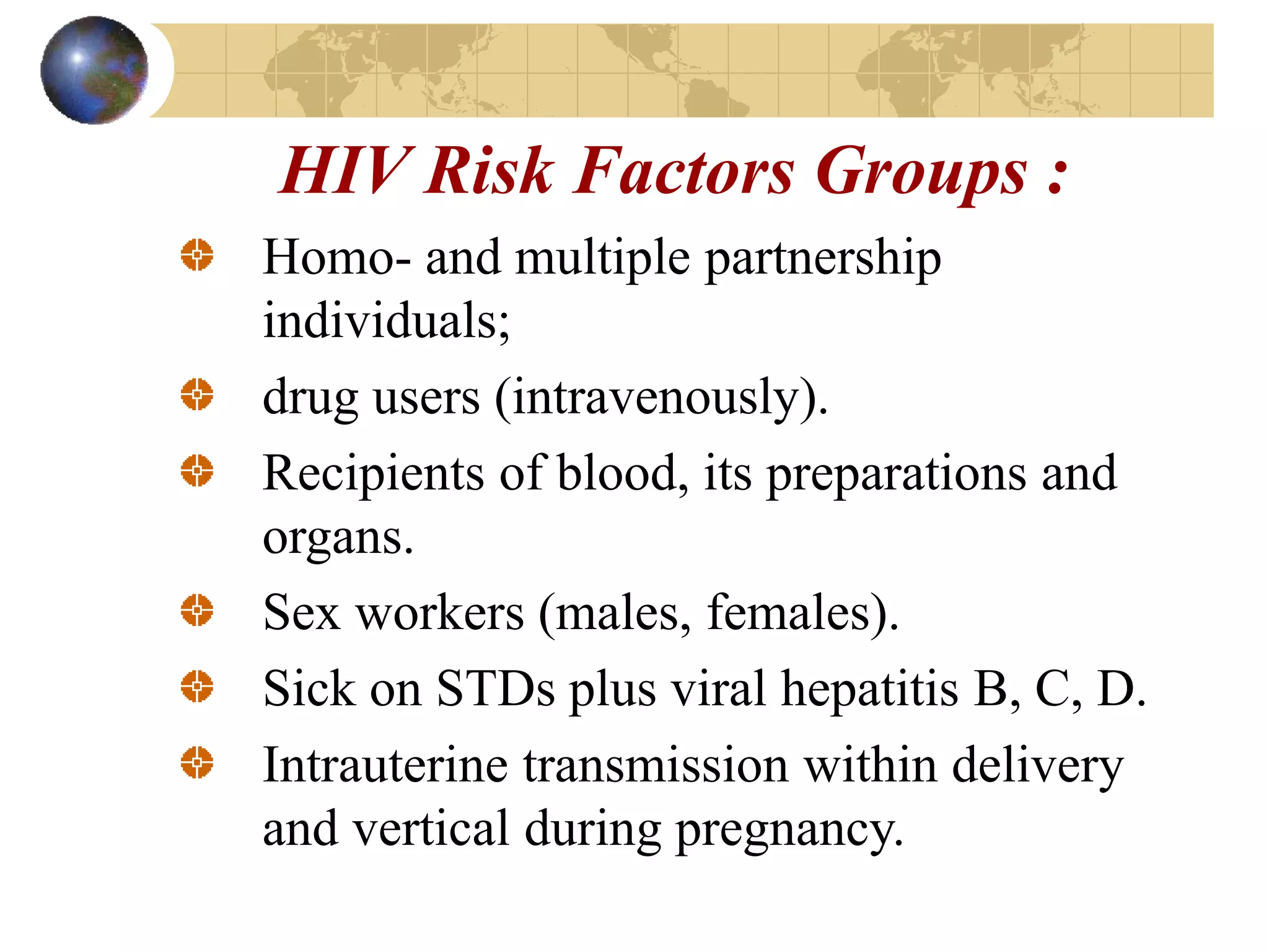HIV infection. HIV-associated related opportunistic infections and ...