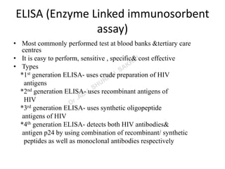 Lab diagnosis of HIV | PPTX