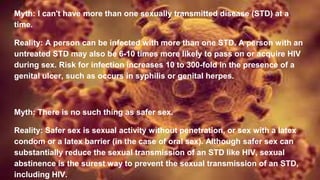 HIV myths and reality | PPTX
