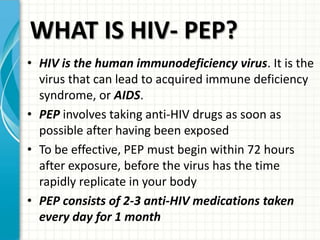 Hiv pep | PPTX