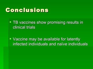 Hiv Tb Vaccines | PPT