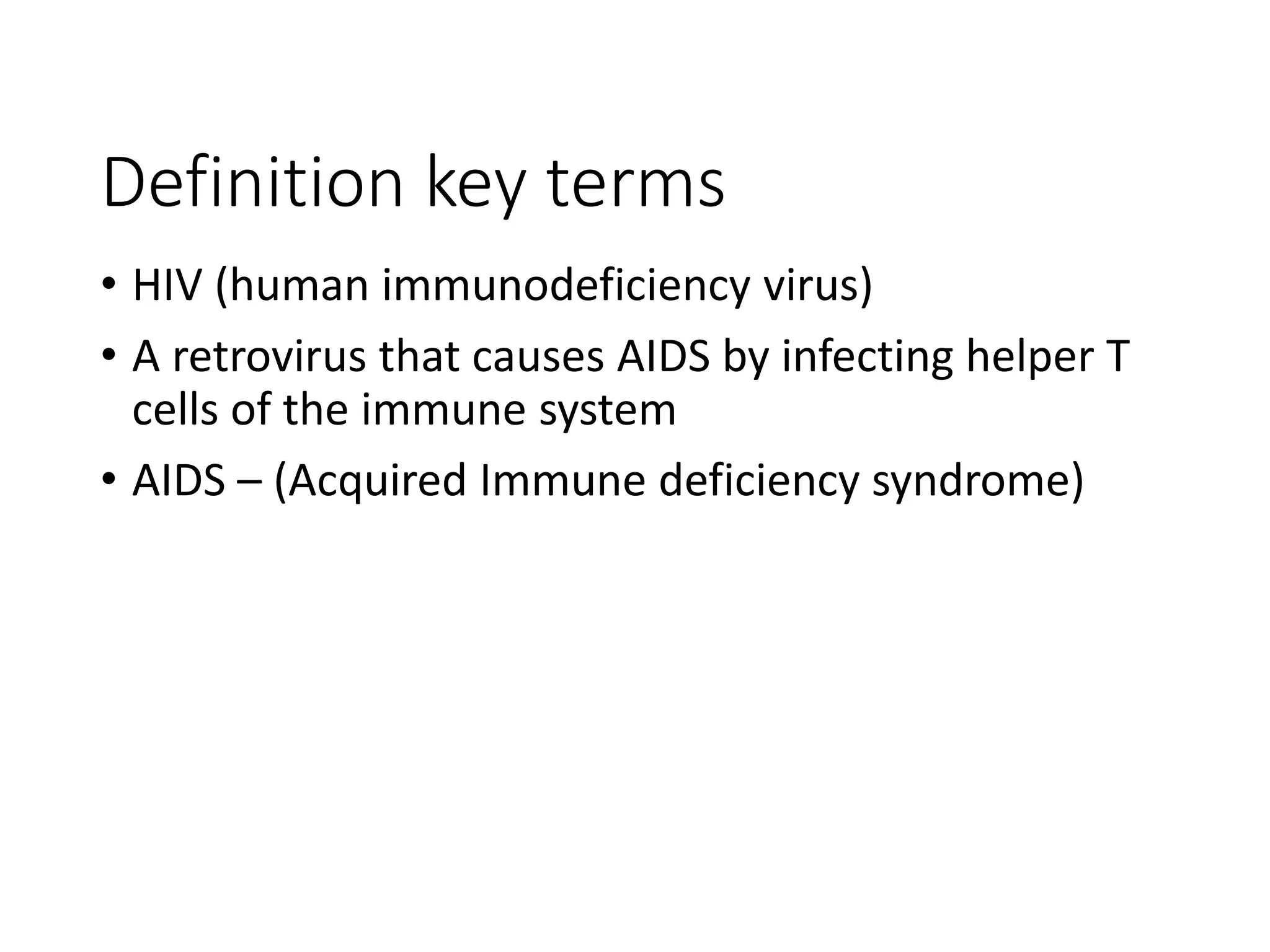 HIV AND AIDS NOTES FOR NURSES STUDY GUIDE | PDF