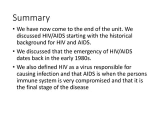 HIV AND AIDS NOTES FOR NURSES STUDY GUIDE | PDF