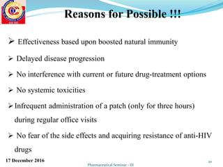 DermaVir: Emerging A Novel Topical Vaccine For HIV/AIDS | PPTX