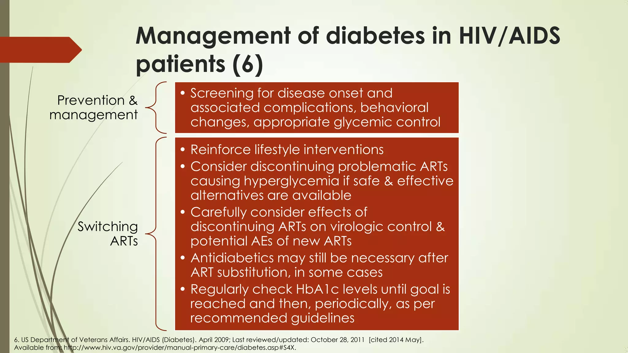 HIV/AIDS and diabetes in South Africa: role of antiretroviral therapies ...