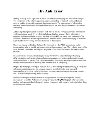 Hiv Aids Essay.pdf