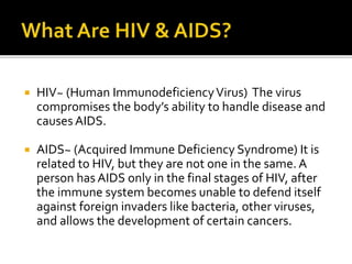 HIV AIDS intoduction | PPTX
