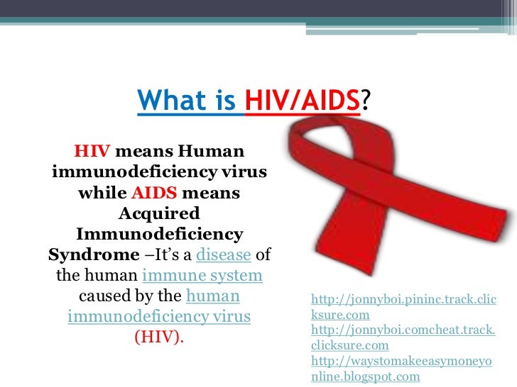Hiv/aids presentation