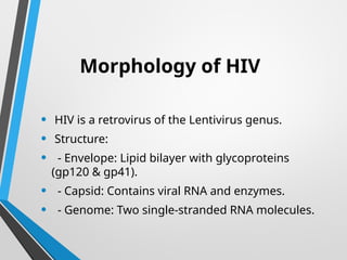 Human Immunodeficiency Virus -MorphologyAIDS_ | PPT