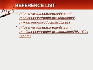 HIV and AIDS virus contracted through fluid exchange | PPTX
