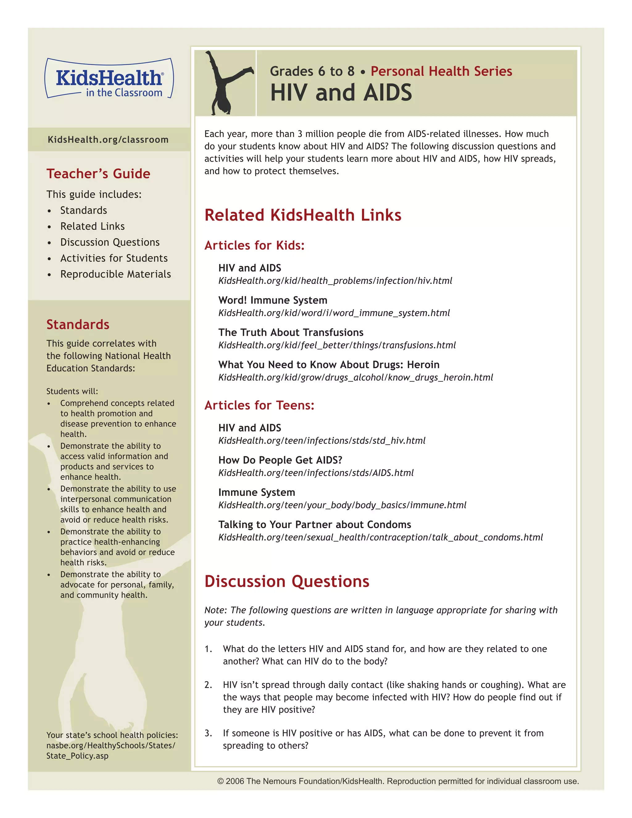 Hiv aids website | PDF | Infectious Diseases | Diseases and Conditions