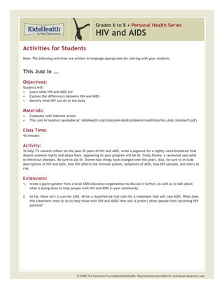 Hiv aids website | PDF | Infectious Diseases | Diseases and Conditions