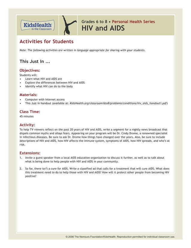 Hiv aids website | PDF | Infectious Diseases | Diseases and Conditions