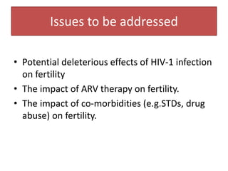 Hiv and infertility | PPTX